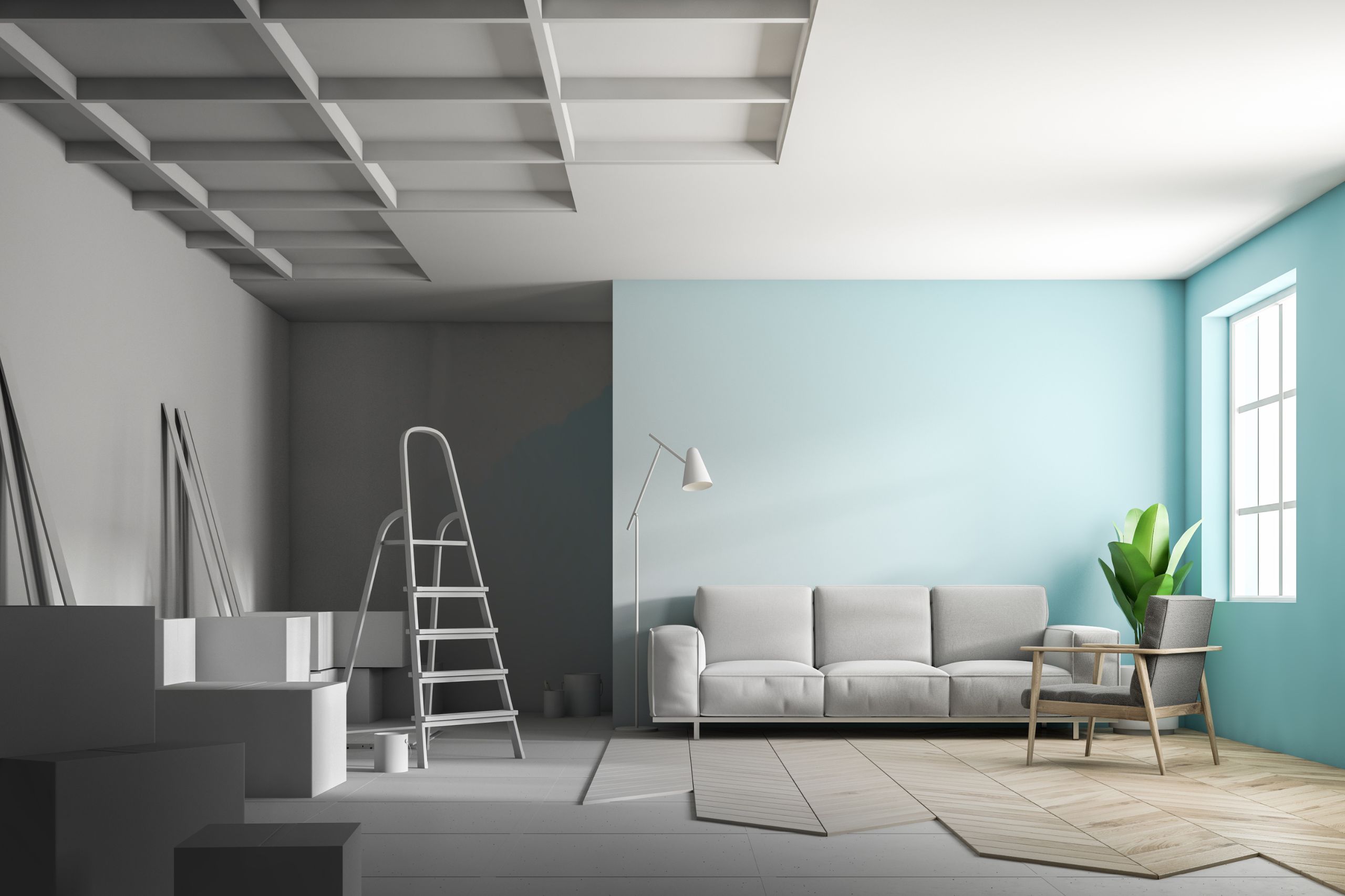 Top 5 Color Combinations For A Modern Living Room - Shain Painting